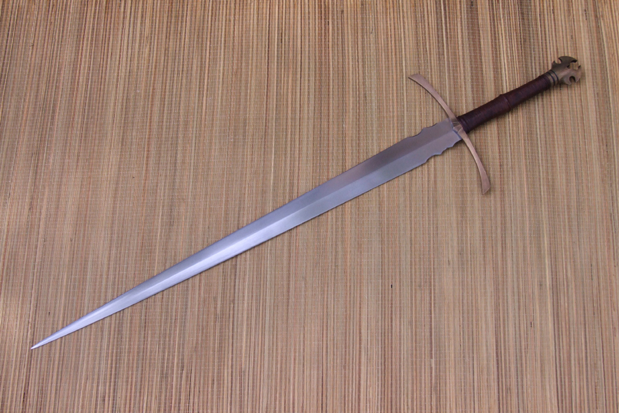 hardened and tempered high carbon steel one of a kind custom sword