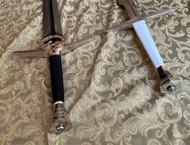 Fully functional fantasy sword with hardened and tempered steel blade